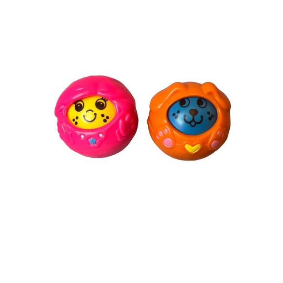 Fisher-Price | Toys | Vintage Fisher Price Roll Around Balls Faces ...